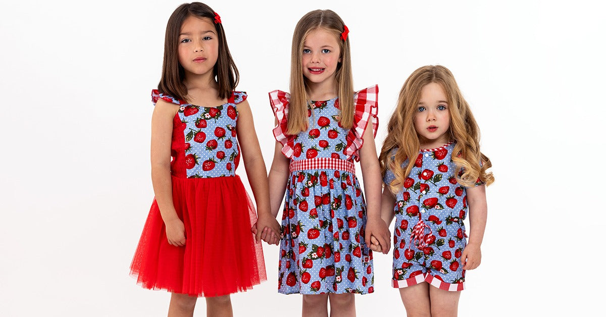 Blue Girls Dress | Gingham Girls Clothes | Retro Style to 12